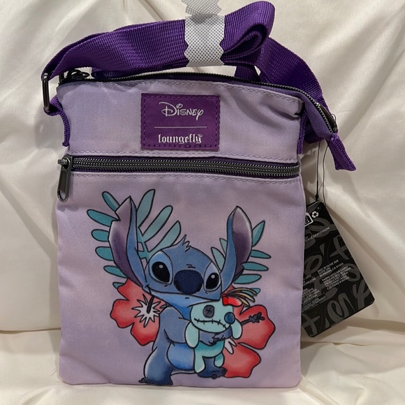Loungefly | Bags | Loungefly X Disney Stitch Flowers Passport Crossbody ...